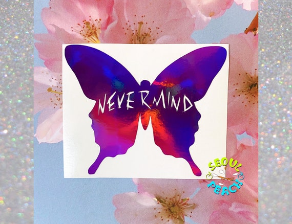 K-pop BTS Nevermind Butterfly Sticker Decal - Etsy