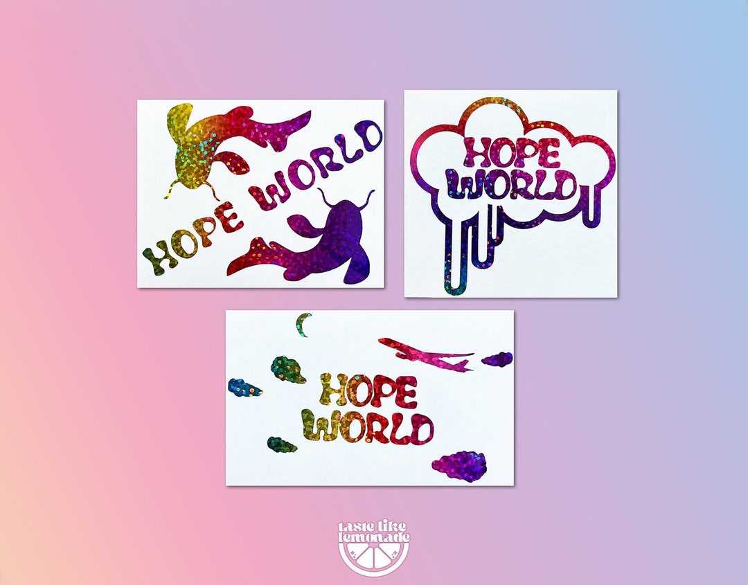 K-pop BTS Hope World Sticker Decal - Etsy