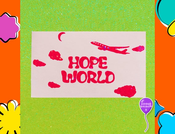 K-pop BTS Hope World Sticker Decal - Etsy