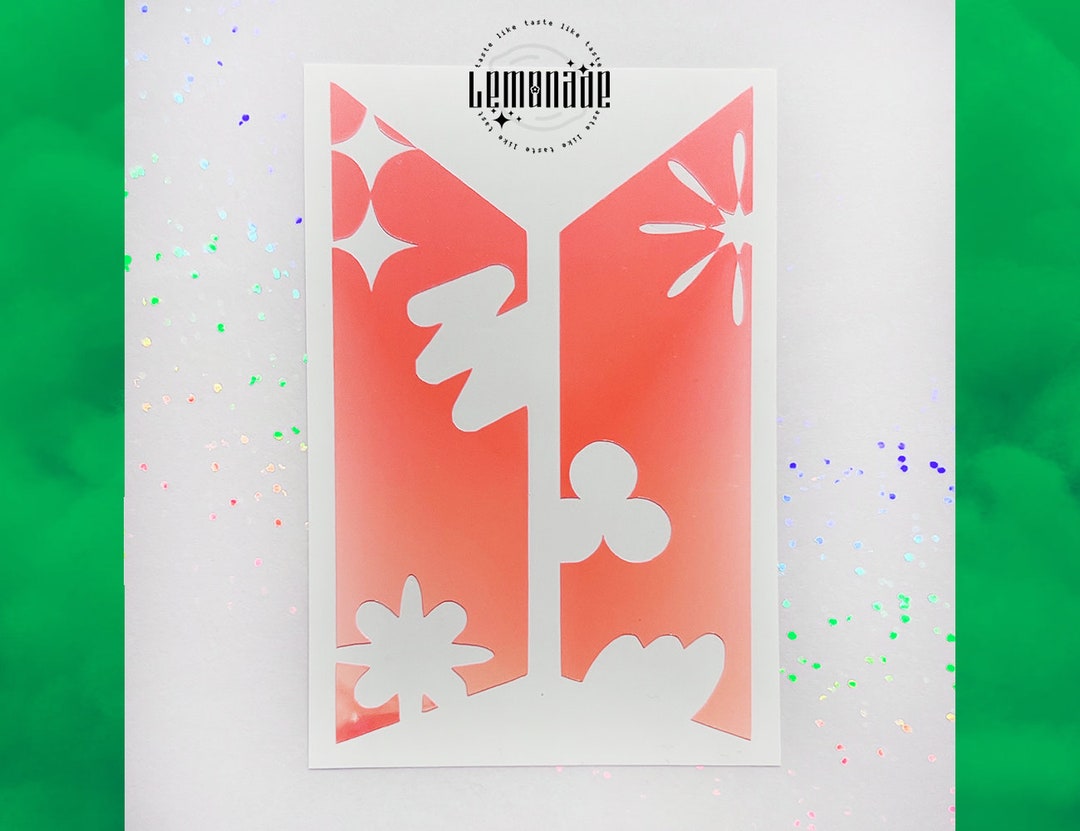 K-pop BTS PTD Permission to Dance Confetti Cut-out Logo Sticker Decal ...