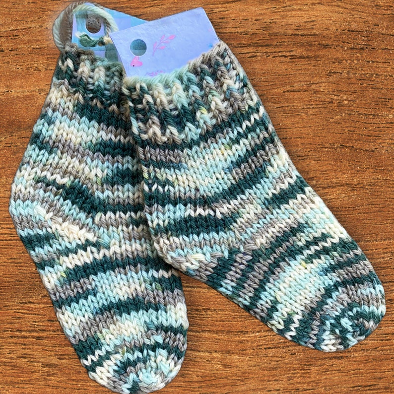 Basic Baby Socks Knitting Pattern, Easy No Holes, Knitted in the Round ...