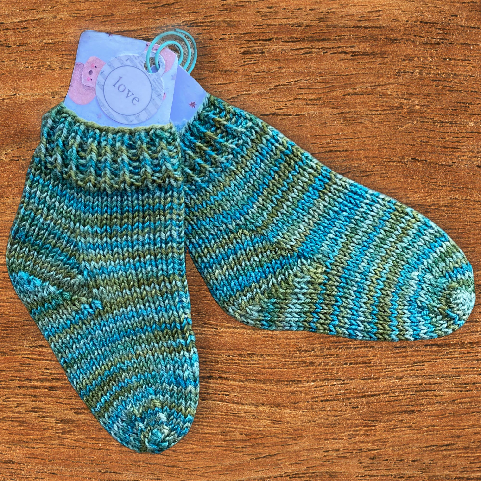 Basic Baby Socks Knitting Pattern, Easy No Holes, Knitted in the Round ...