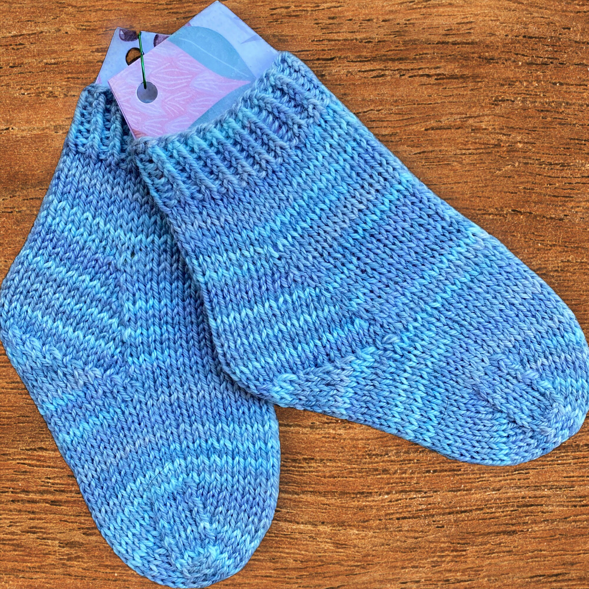 Basic Baby Socks Knitting Pattern, Easy No Holes, Knitted in the Round ...