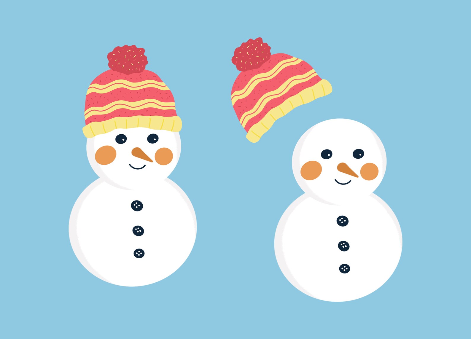 Snowman Fun Bundle 17 PNG SVG Digital Printable Clipart Illustrations ...