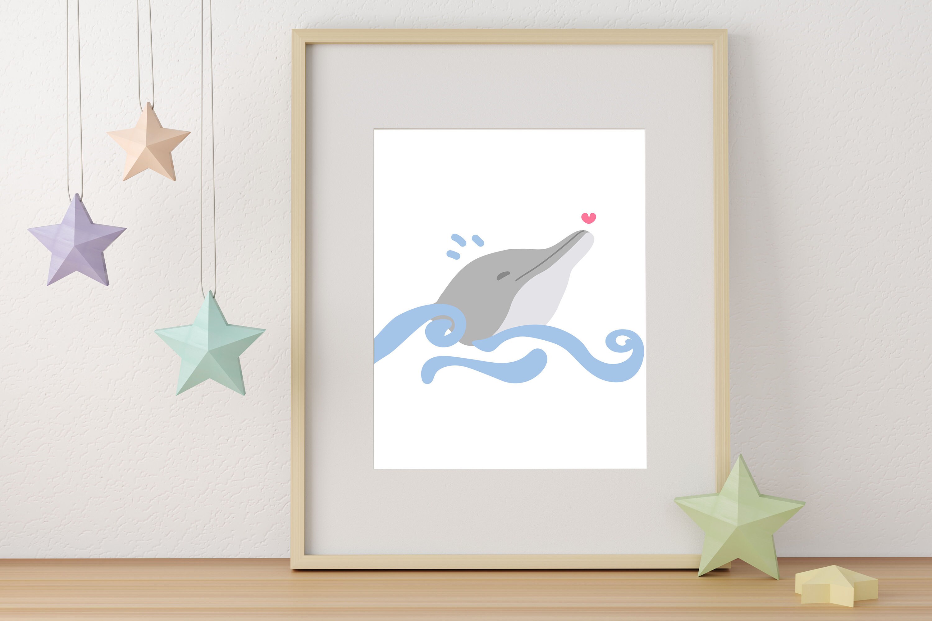 Dolphin Printing, Files, Downloads, Frames - Etsy