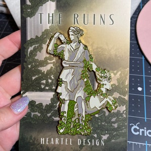 4 Inch Tall Artemis Gold Enamel Pin! Greek God Enamel Pin! Big Large ...