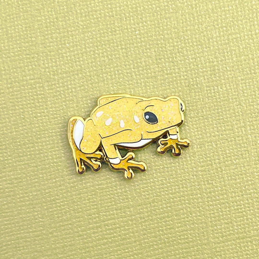 Glitter Pastel Lemon Frog! Adorable Enamel Pin - Etsy