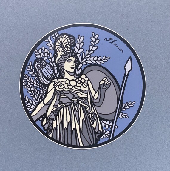 Bumper Stickers Stickers, Labels & Tags Athena Greek God Sticker ...