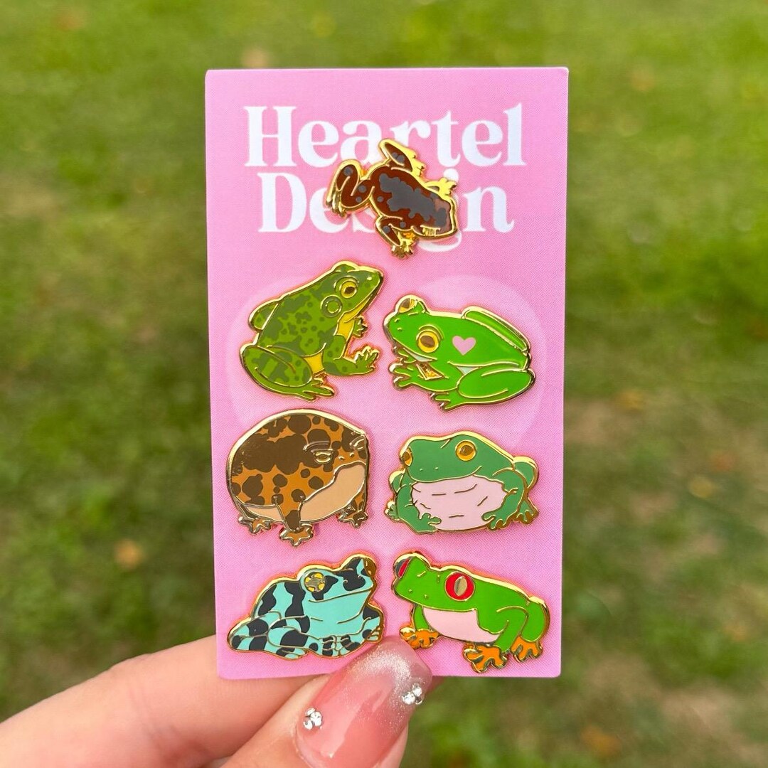 Mini Frog Enamel Pins! Adorable Random Pin! - Etsy