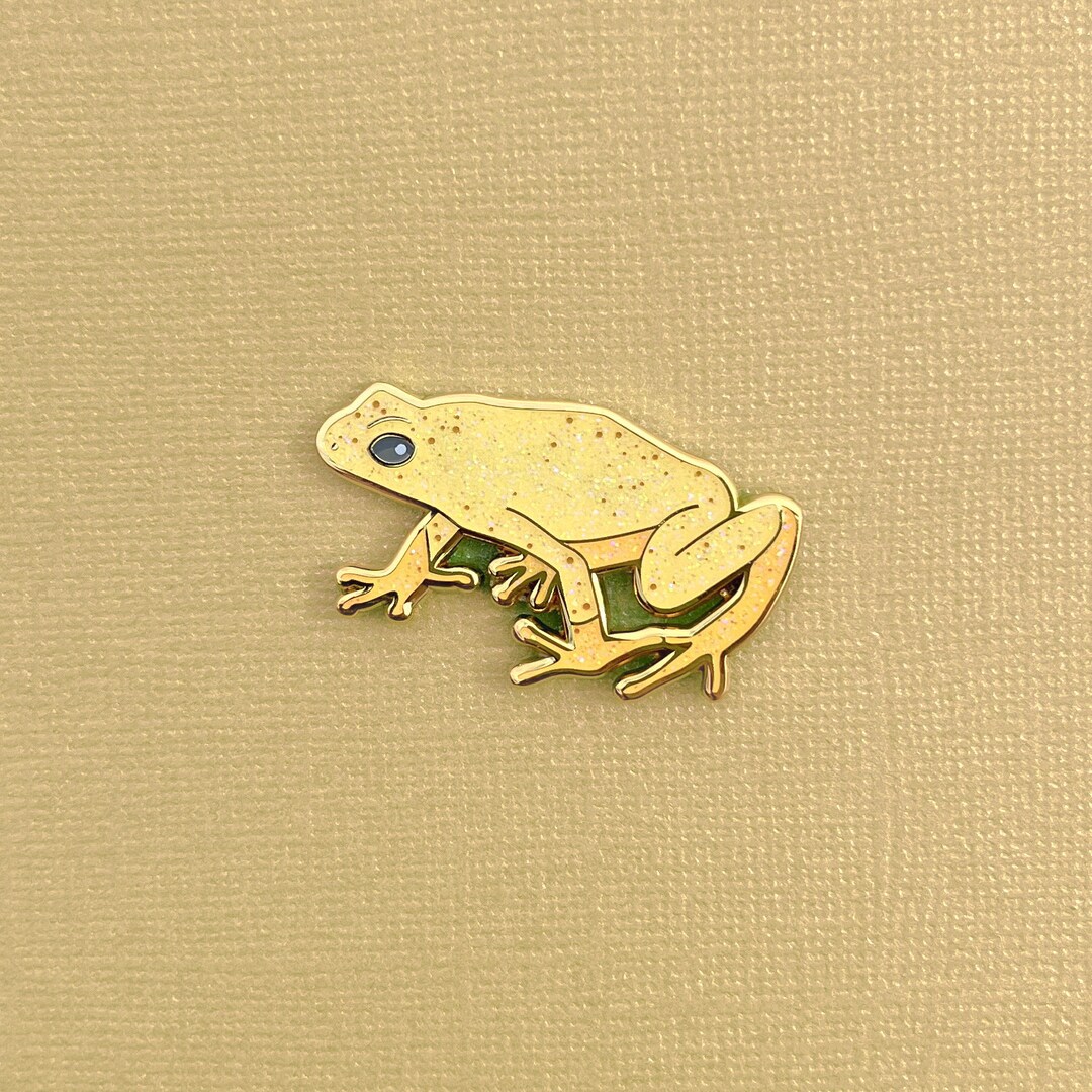 Glitter Pastel Banana Frog Enamel Pin! Adorable ! - Etsy
