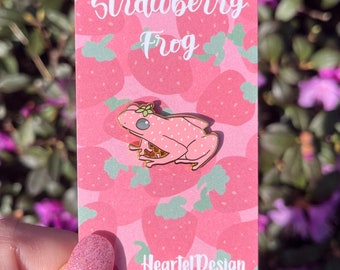 Blueberry Fruit Frog Enamel Pin Adorable Tiny Frog Pin | Etsy