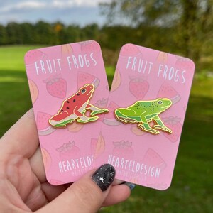 Watermelon Fruit Frog Enamel Pin | Etsy