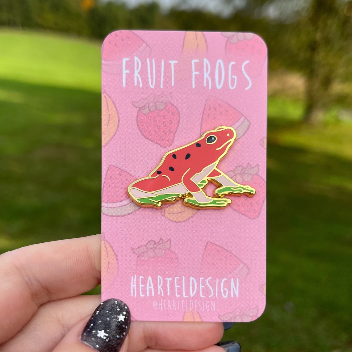 Watermelon Fruit Frog Enamel Pin | Etsy