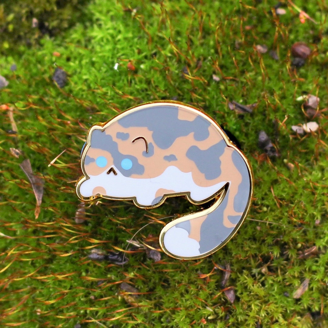 Angel the Mini Diluted Calico Kitty Enamel Pin! Adorable Tiny Cat Pin ...