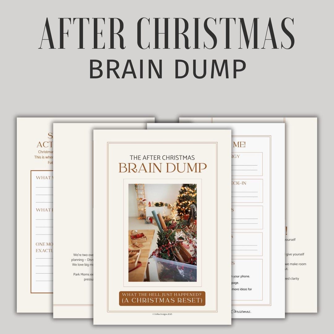 After Christmas Brain Dump – Holiday Reflection Workbook for Moms ...