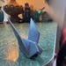 Powder-blue Ceramic Origami Paper Crane Statue - Etsy