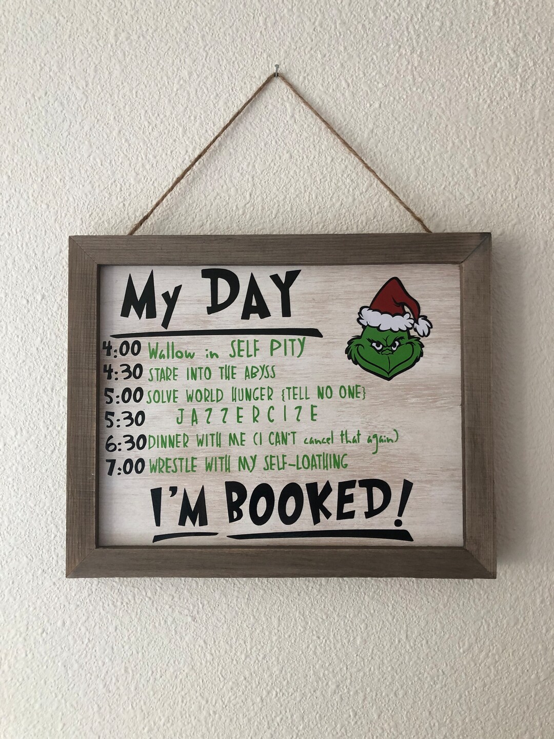 My Day Grinch Signwidth 10 Inches& Height 7 Inchesgrinch Wood Sign - Etsy