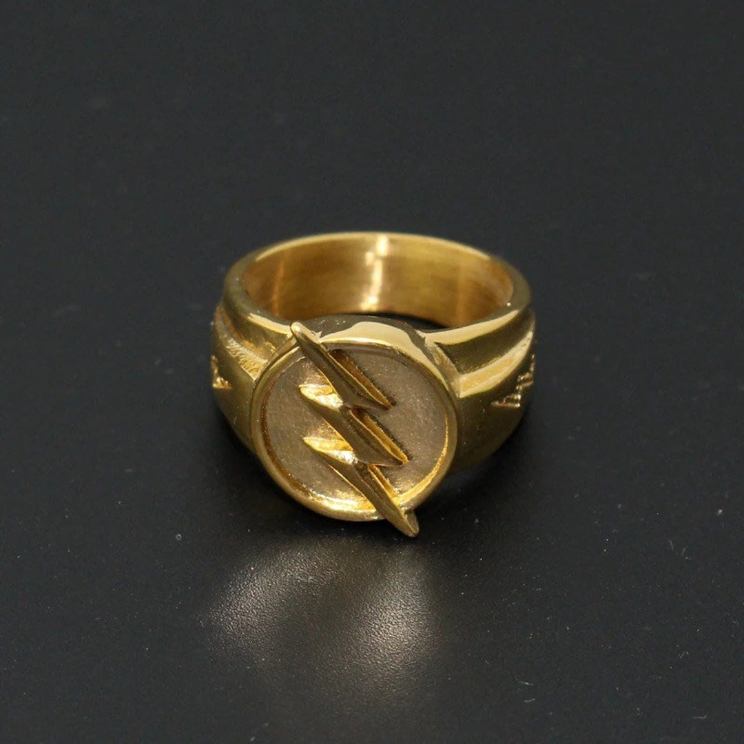 The Flash Inspired Ring Superhero Ring Flash Cosplay Reverse - Etsy