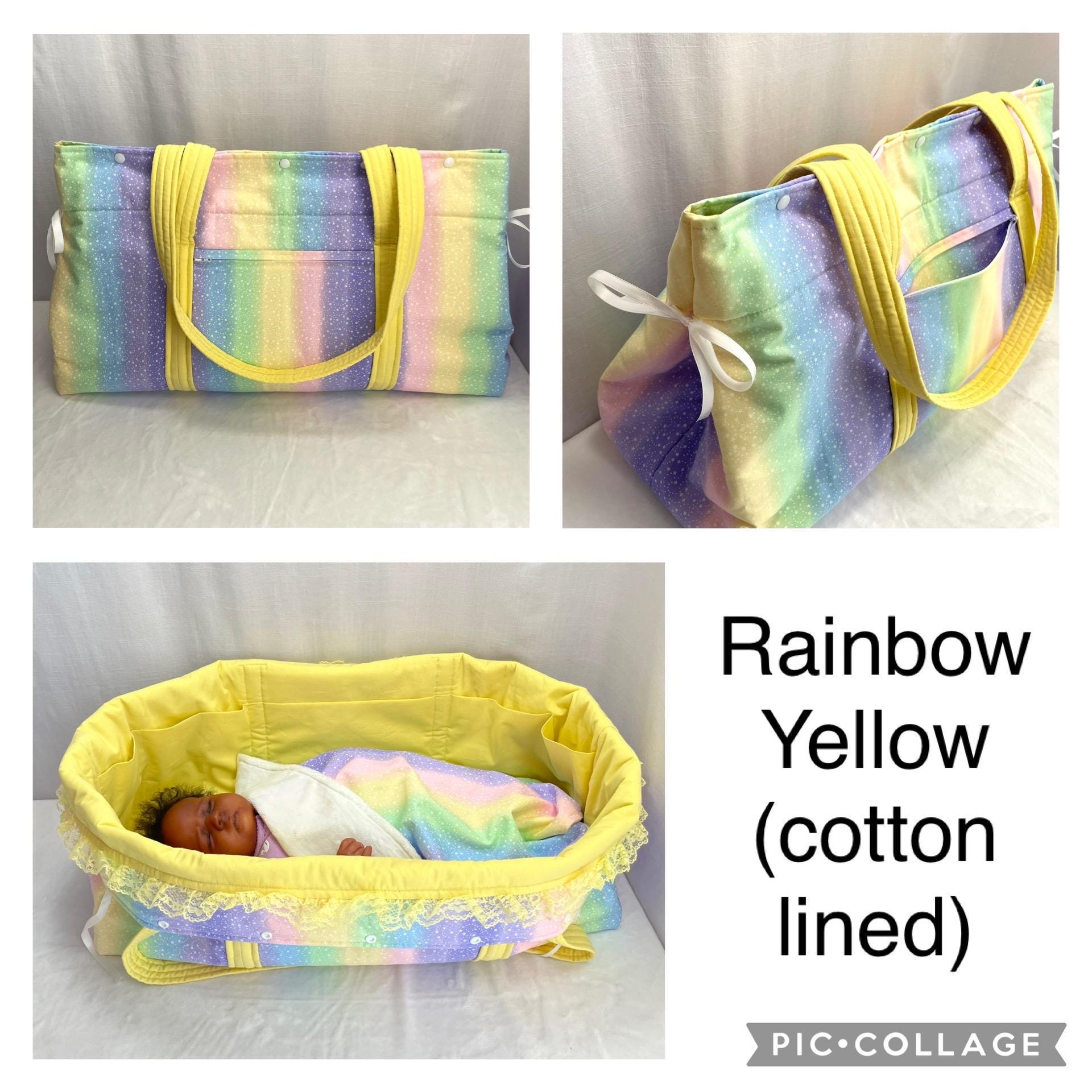 24” Premium Bassinet Bag, Infant Reborn Doll, Carry Cot, Display ...