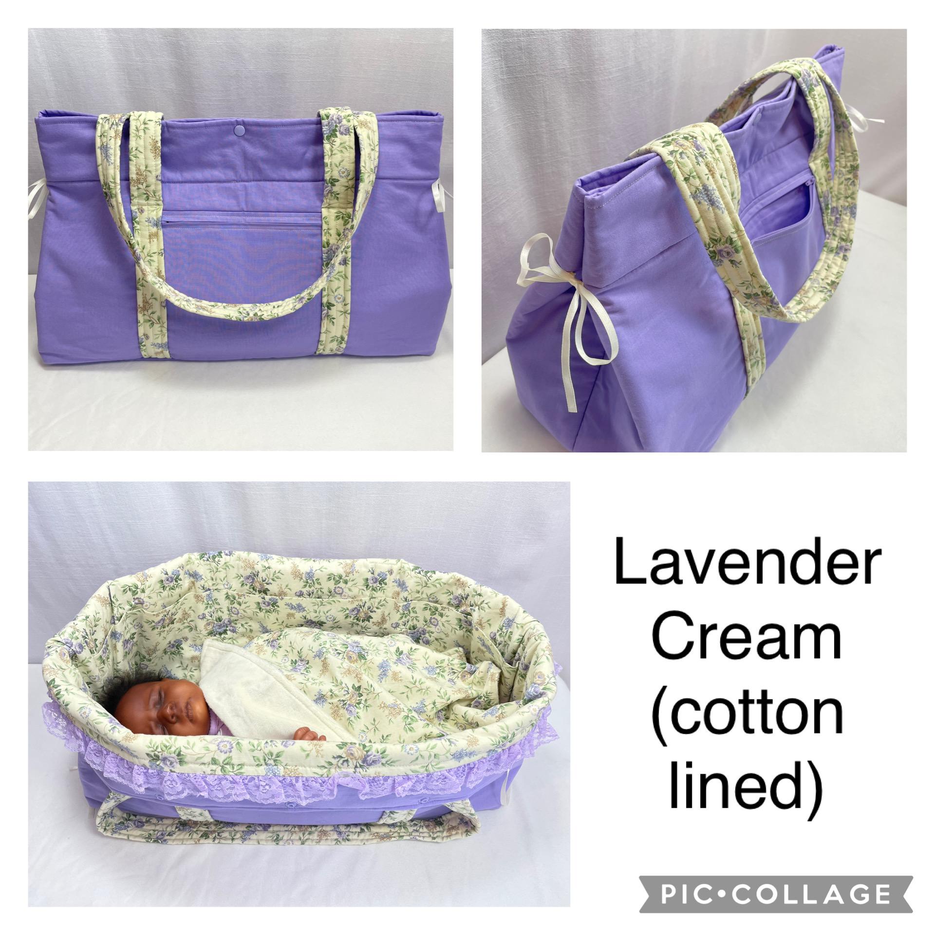20” Premium Bassinet Bag, Newborn Reborn Doll, Carry Cot, Display ...