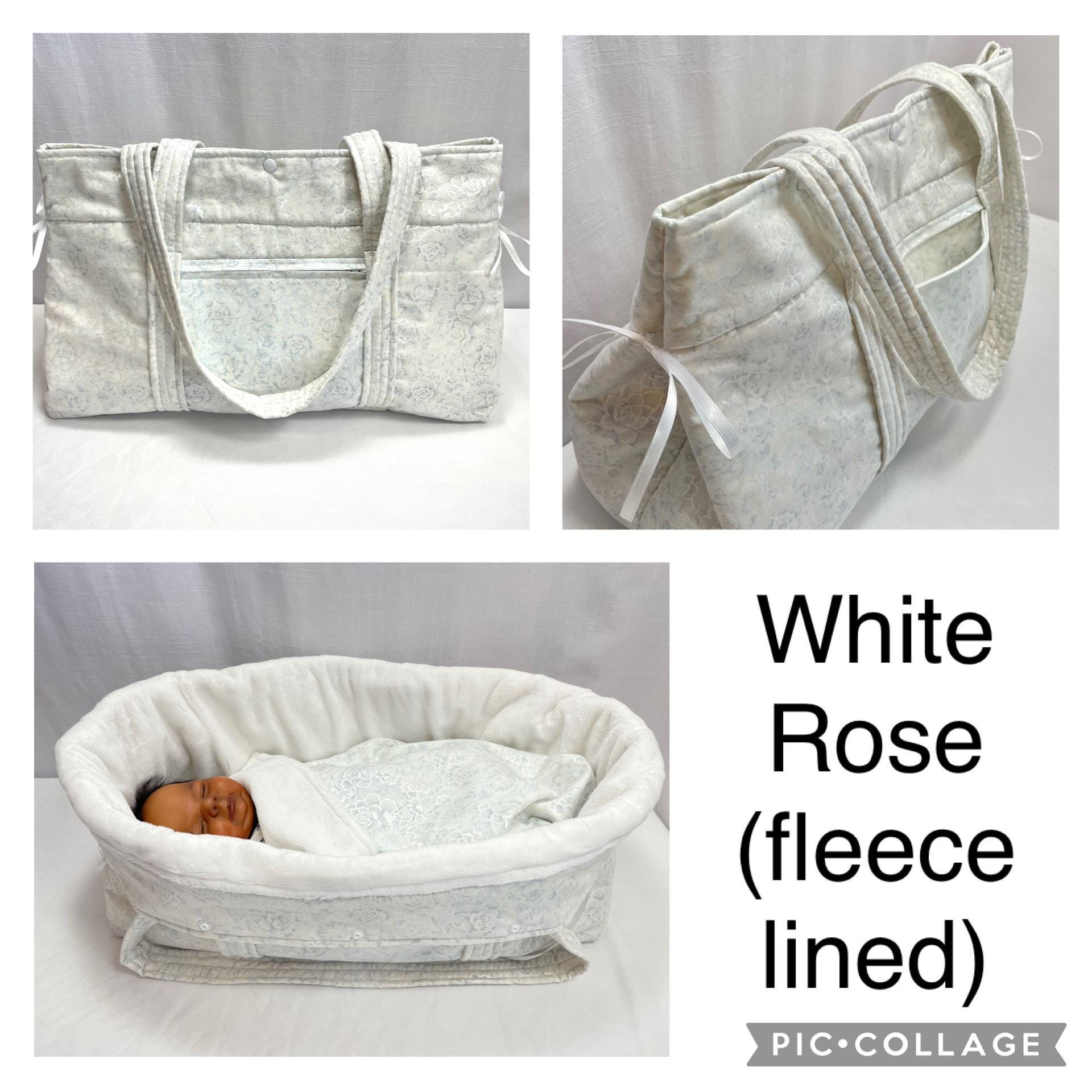 20” Premium Bassinet Bag, Newborn Reborn Doll, Carry Cot, Display ...