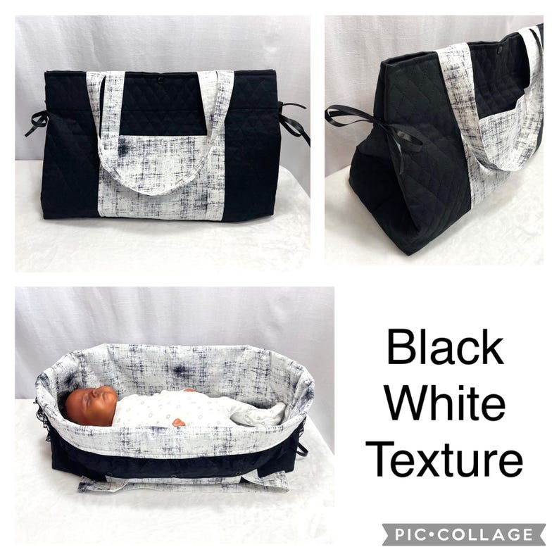 20” Classic Bassinet Bag, Newborn Reborn Doll, Carry Cot, Display ...