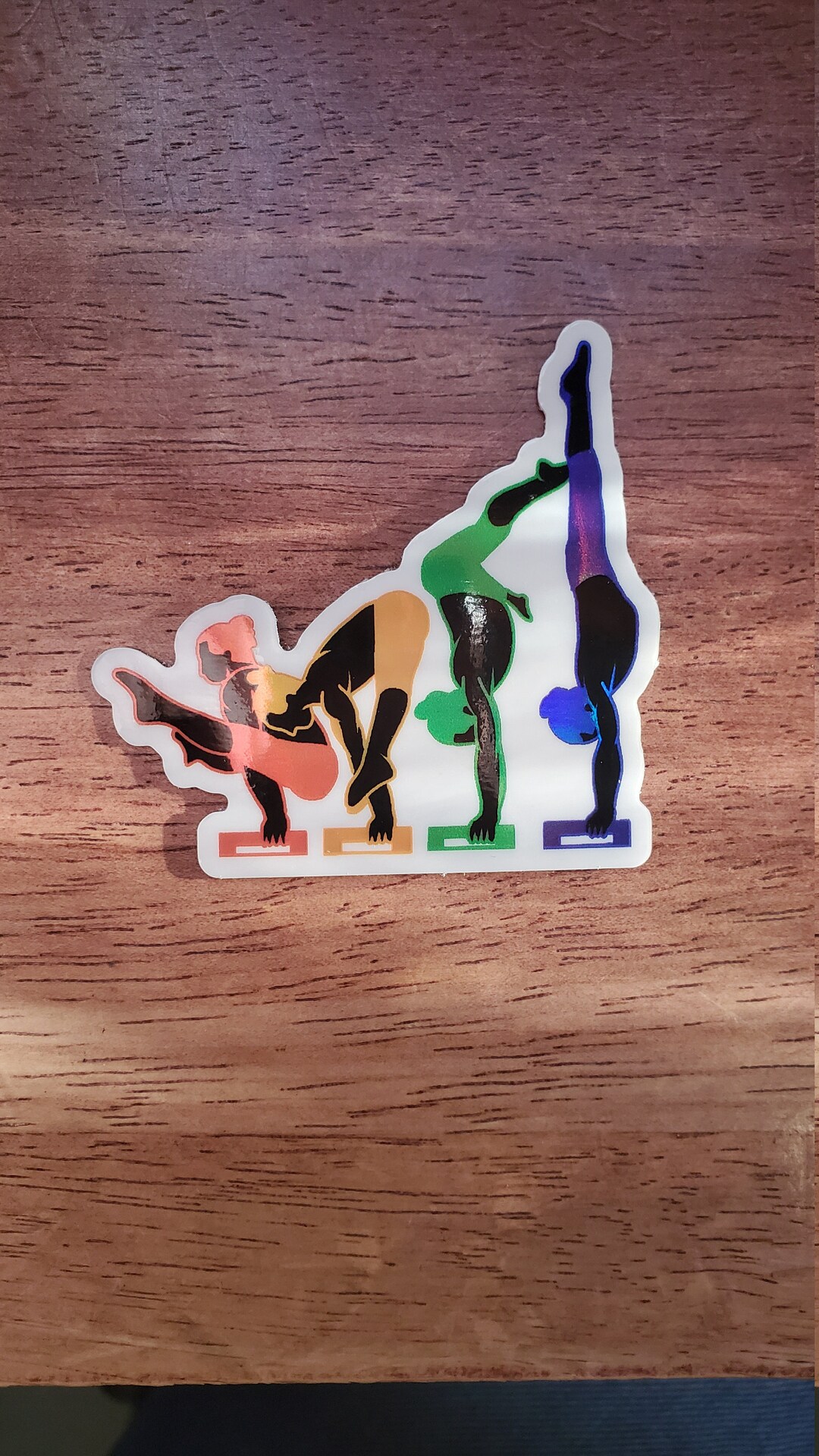 Holographic Press Handstand Sticker - Etsy