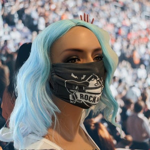 Rock & Roll Unique Face Mask Custom Face Mask Washable Made | Etsy