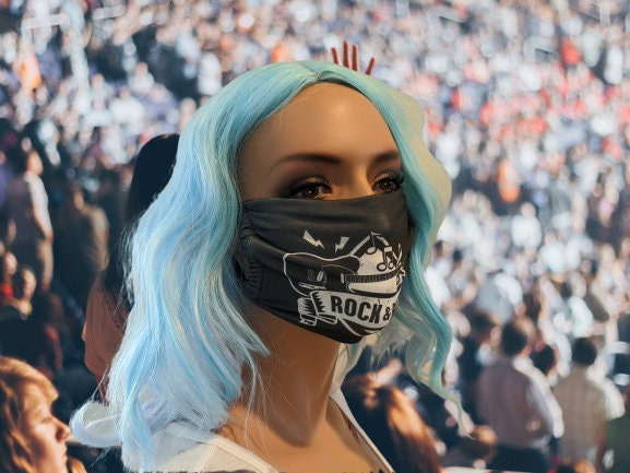 Rock & Roll Unique Face Mask Custom Face Mask Washable Made | Etsy