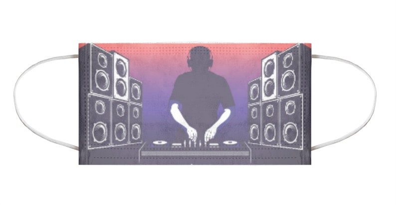 DJ Face Mask Unique & Custom Ultra-Soft Facemask Washable | Etsy