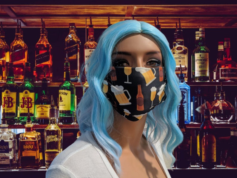 Beer Bottle Face Mask Unique & Custom Ultra-Soft Facemask | Etsy