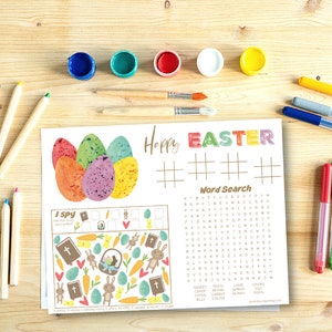 Easter Activity Sheet for Kids | Word Search | I Spy | Kids | Activity ...