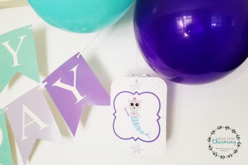 Merkitty Birthday Party Instant Download Party Decorations Birthday ...