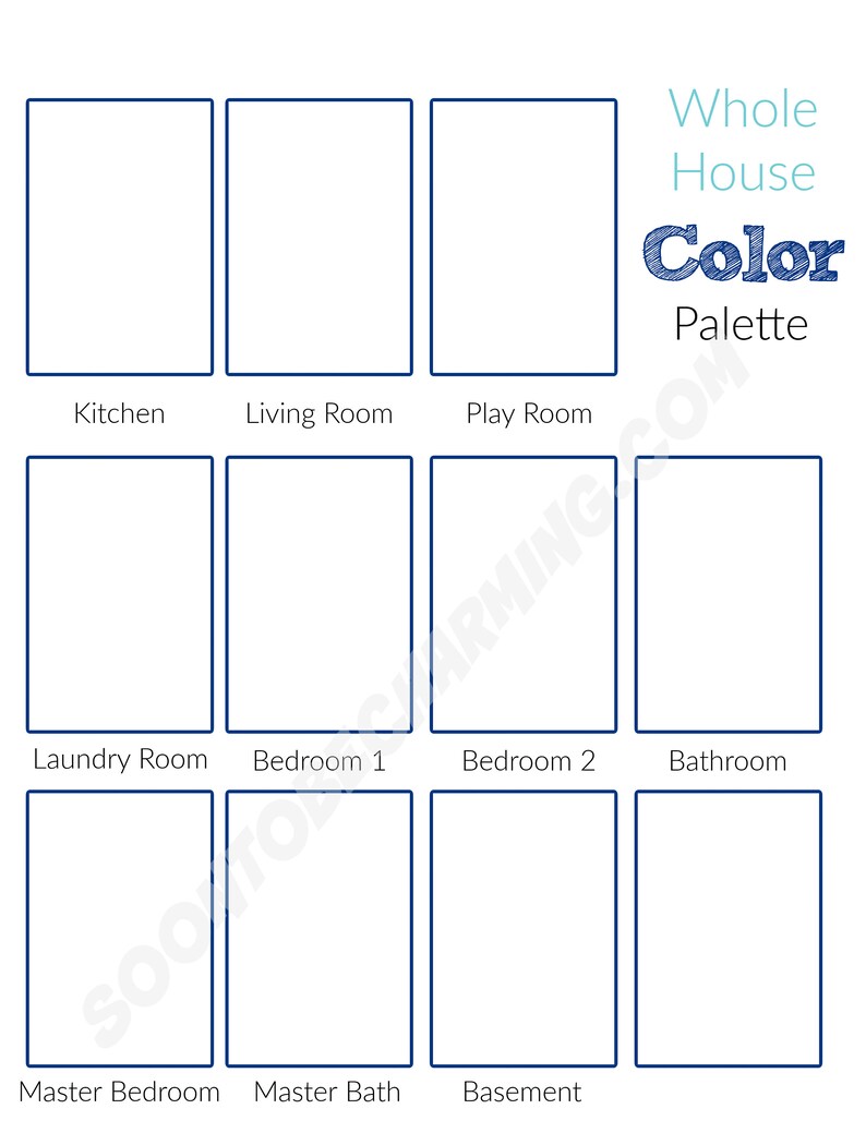 Paint Color Organization Instant Download | Organize | Paint ...