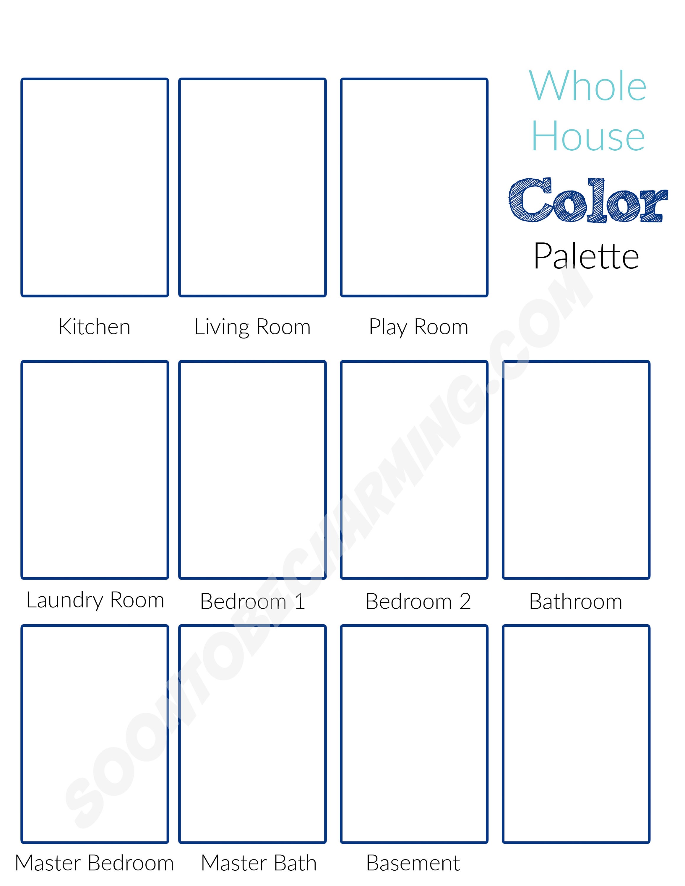 Paint Color Organization Instant Download | Organize | Paint ...