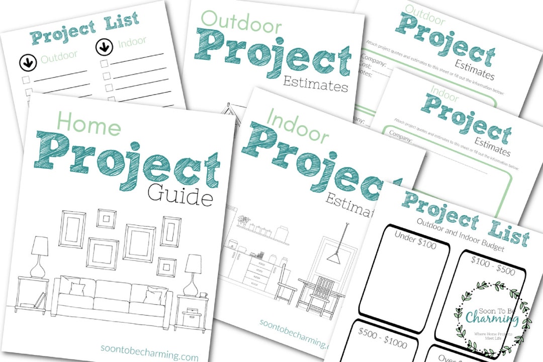 Home Projects Bundle Instant Download | Organize | Projects | Quotes ...