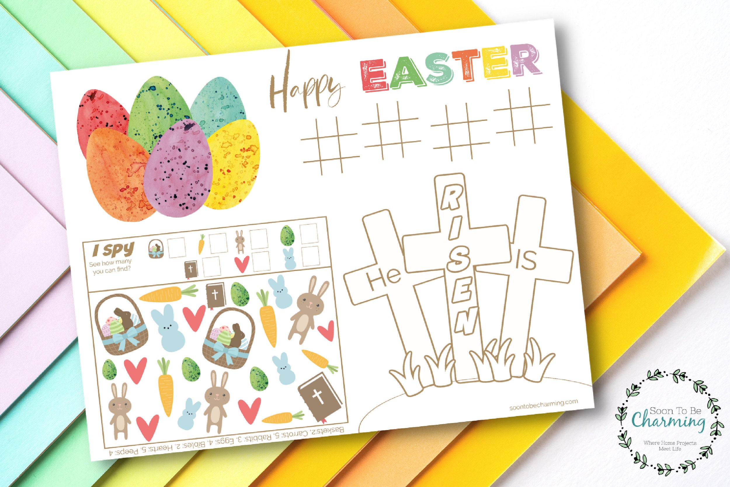 Easter Activity Sheet for Kids | Word Search | I Spy | Kids | Activity ...