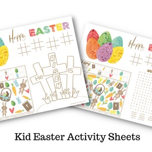 Easter Activity Sheet for Kids | Word Search | I Spy | Kids | Activity ...