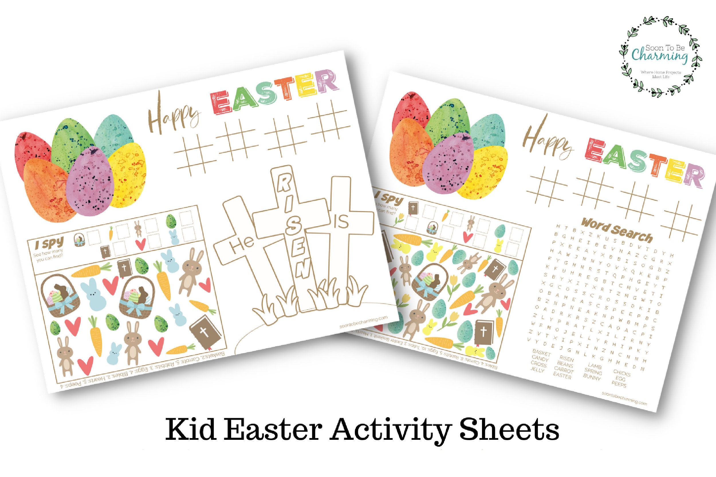 Easter Activity Sheet for Kids | Word Search | I Spy | Kids | Activity ...
