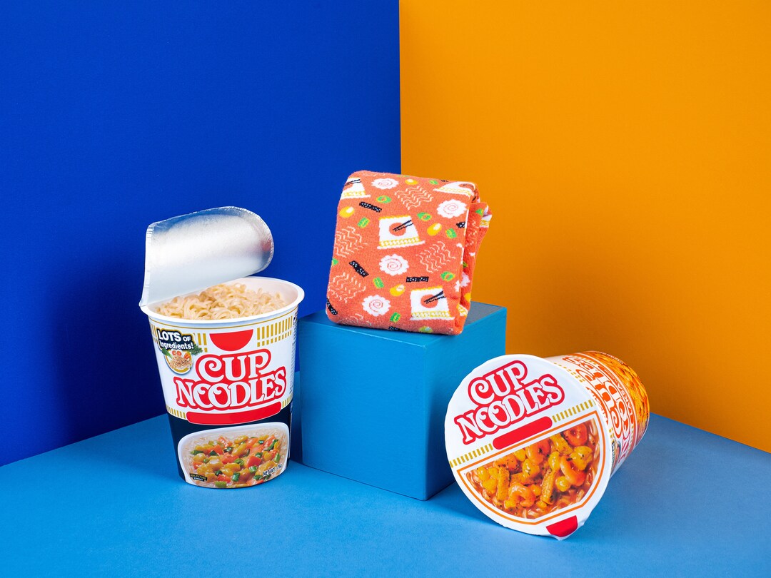 Instant Ramen Socks Instant Noodle Talking Toes Combed Cotton Socks ...