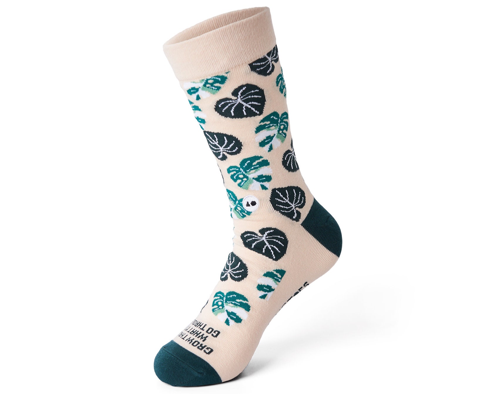 Rare Plant Sock Talking Toes Organic Cotton Socks Monstera Sock ...