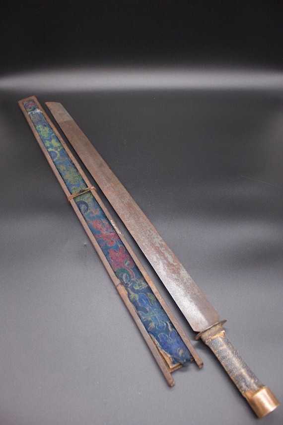 Antique Huge 37 Tibetan Warrior Sword Ray Skin Handle - Etsy