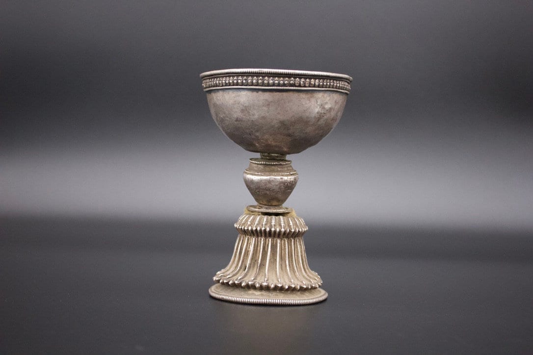 Antique Tibetan Silver Butter Lamp/offering Lamp -tibet 19th C - Etsy
