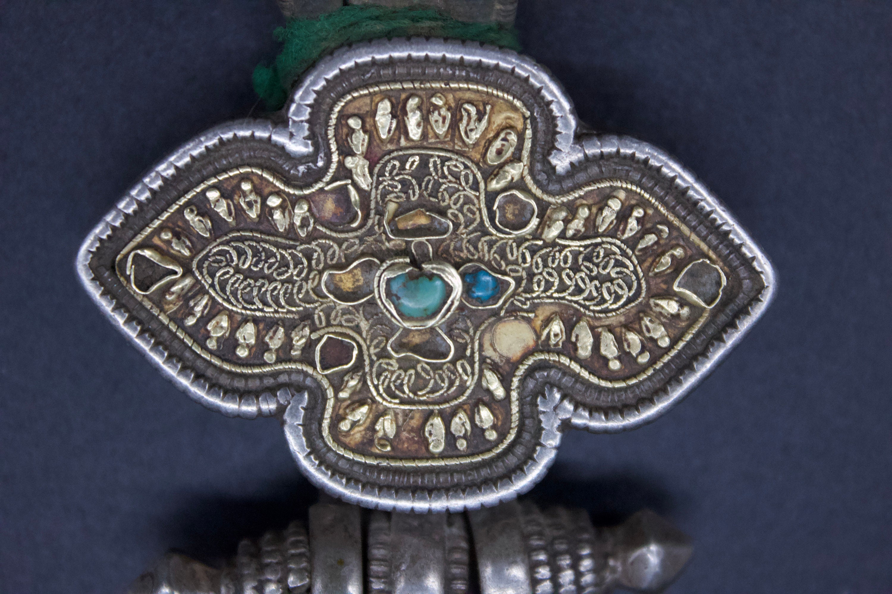 Antique Tibetan Gold, Silver Gau Boxes -amulets-tibetan Prayer Box, Gau ...