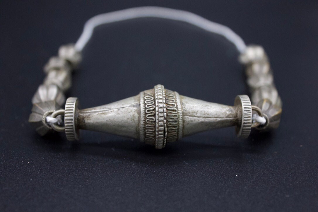 Ethnic Nepali Jewelry-silver Alloy Beads Necklace- Tribal Tharu ...