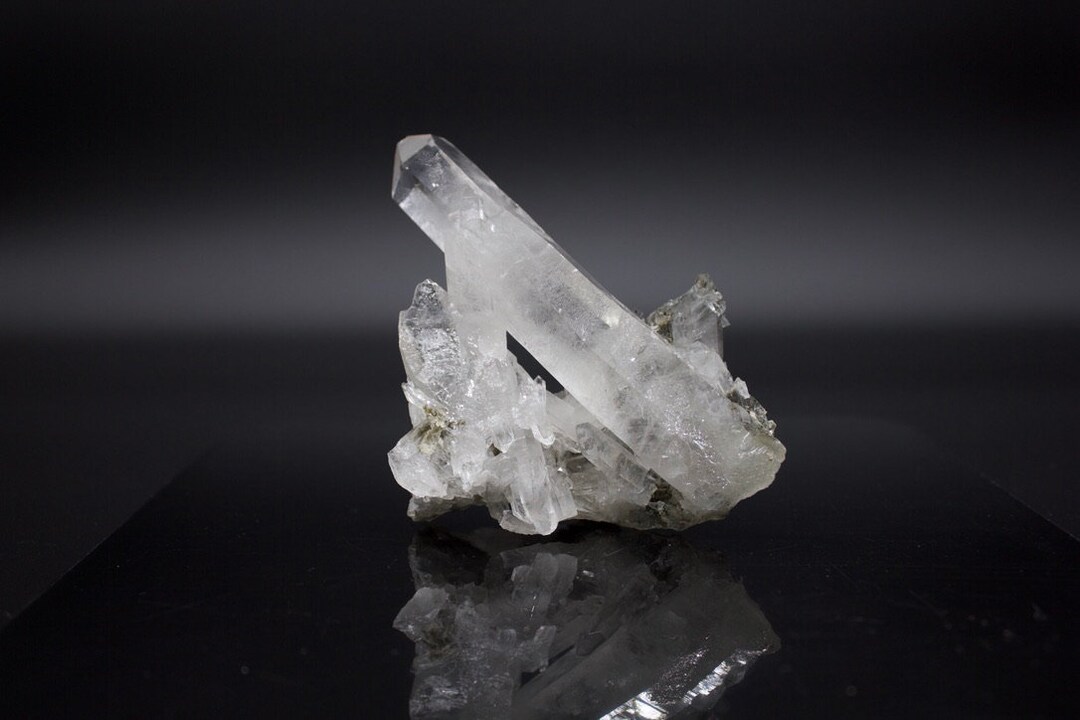 Chlorite Quartz Cluster- Raw Crystal Cluster- Green Quartz - Quartz ...