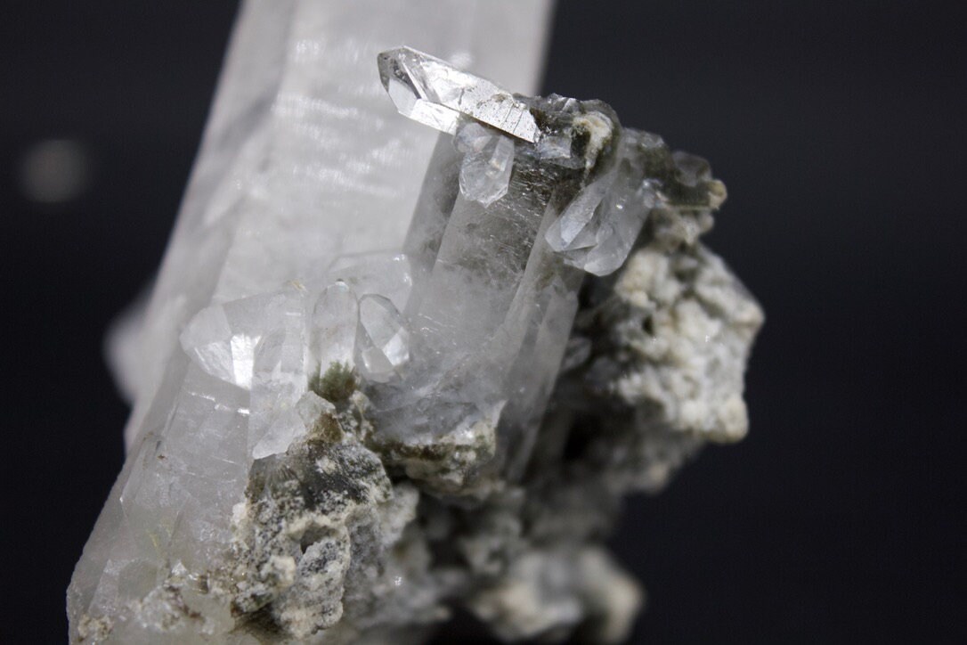 Chlorite Quartz Cluster- Raw Crystal Cluster- Green Quartz - Quartz ...