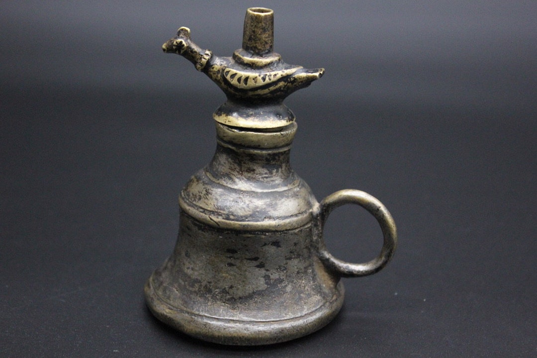 Antique Oil Lamp/ Tuki -nepal Early 19th C - Etsy