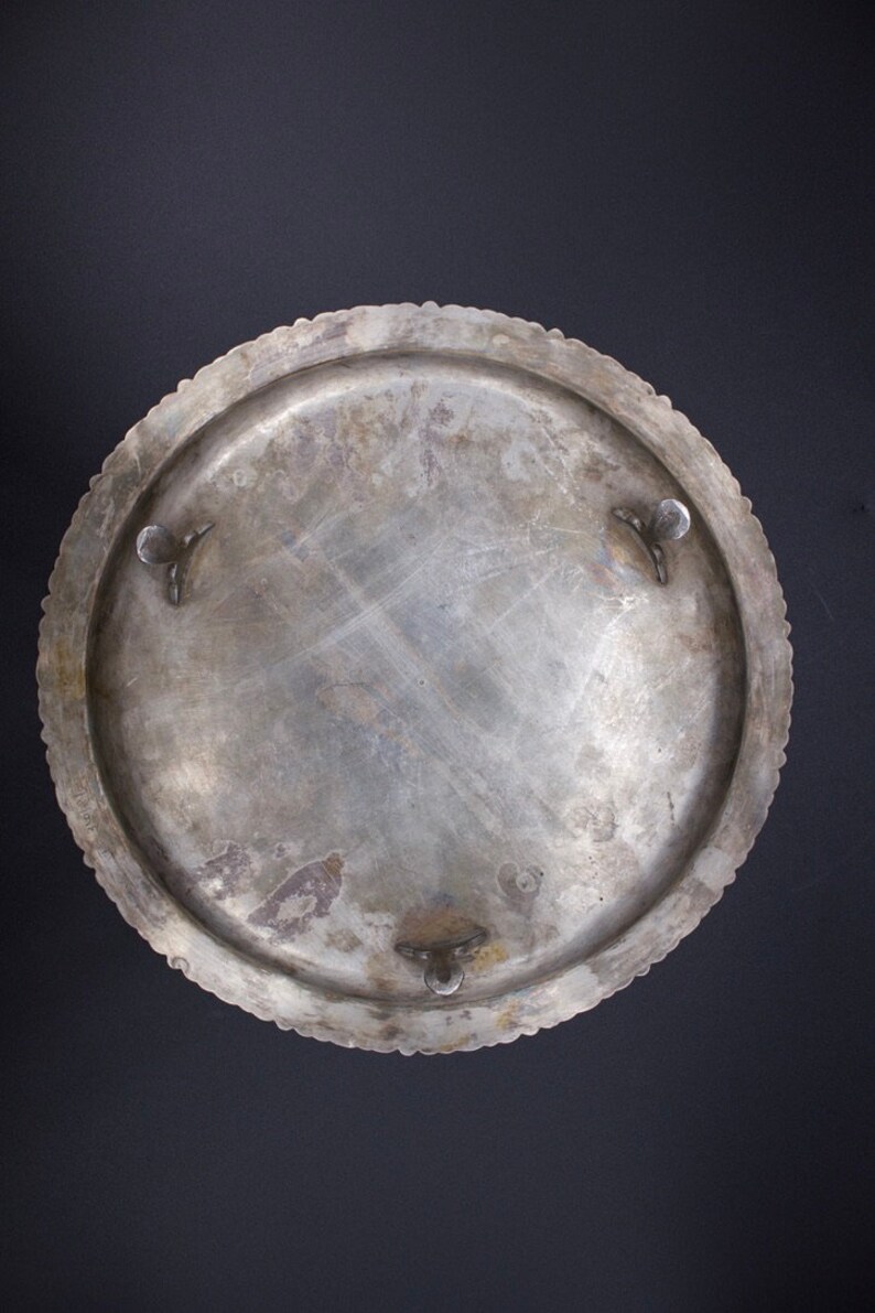 Tibetan Antique Pure Silver Ceremonial Offering Plate Tibet - Etsy