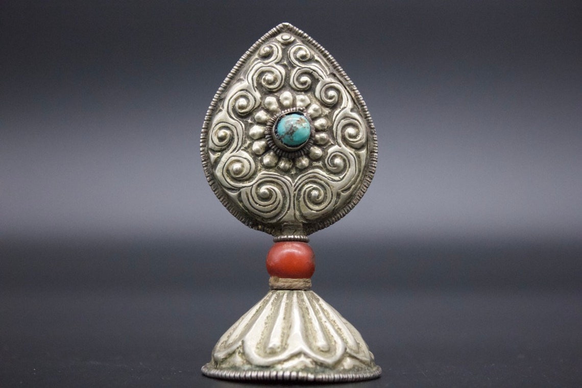 Tibetan Ritual Mirror or Melong- Antique Ritual Mirror- 20th C - Etsy